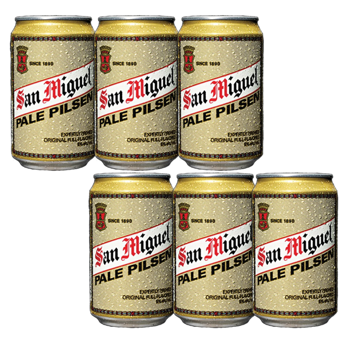 San Miguel Beer Pale Pilsen Can 330ml x6 – The Booze Shop