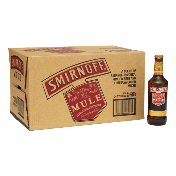Smirnoff Mule 330ml Case (Total 24 Bottles) – The Booze Shop